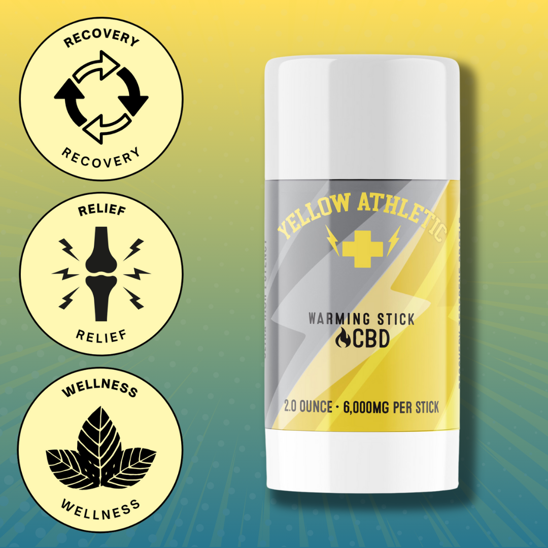 CBD Warming Stick Experience Soothing Comfort – Yellow Athletic